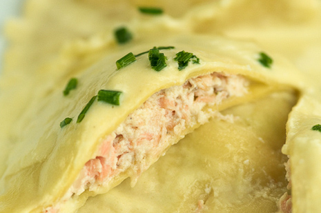 Raviolón de Camarón – Giuseppe Pastas Frescas